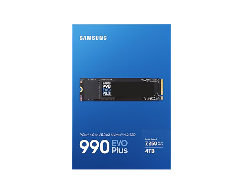 SAMSUNG 4TB M.2 NVMe MZ-V9S4T0BW 990 EVO Plus Series SSD