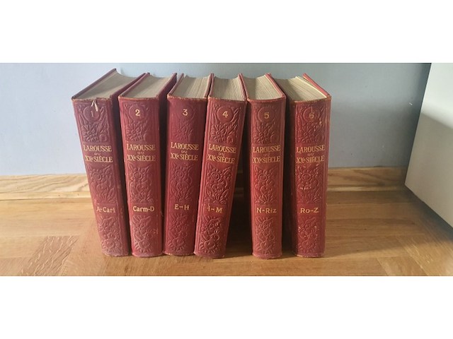 LAROUSSE DU XXe SIECLE EN SIX VOLUMES