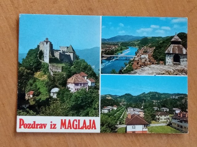 Maglaj - Tvrđava - Bosna - Putovala 1973.g -