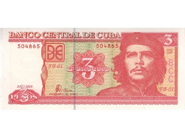 Kuba 3 pesos 2005 UNC