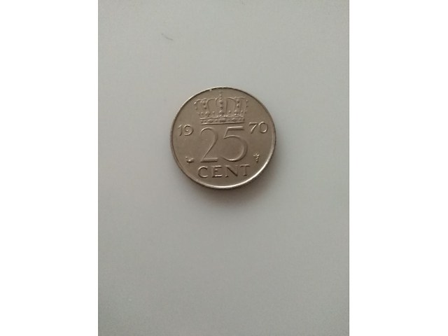 25 centi Holandija,  1970.