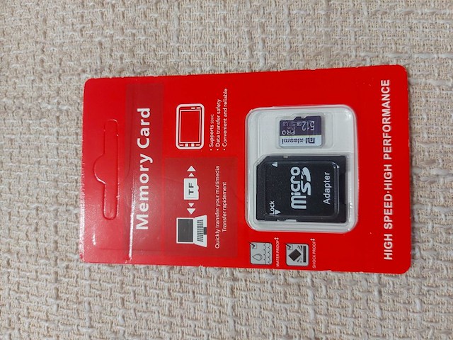 Xiaomi 512GB Micro SD + Adapter - NOVO