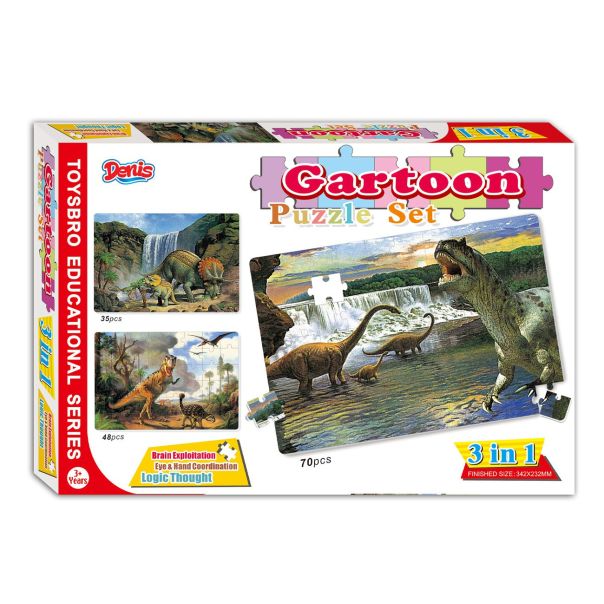 DENIS Puzzle Dinosaurusi 3/1 -153 delova