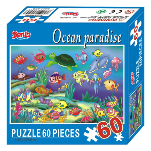 DENIS Puzzle Okeanski raj - 60 delova