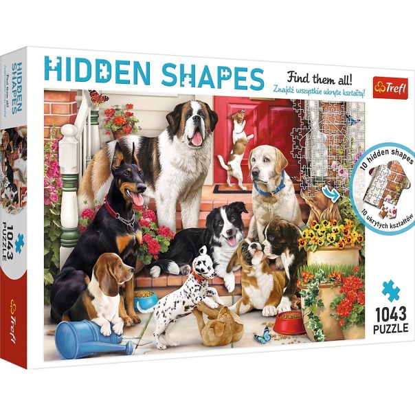 TREFL Puzzle Hidden Shapes Doggy Fun - 1.043 dela