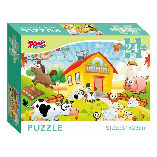 DENIS Puzzle Domaće životinje - 24 dela