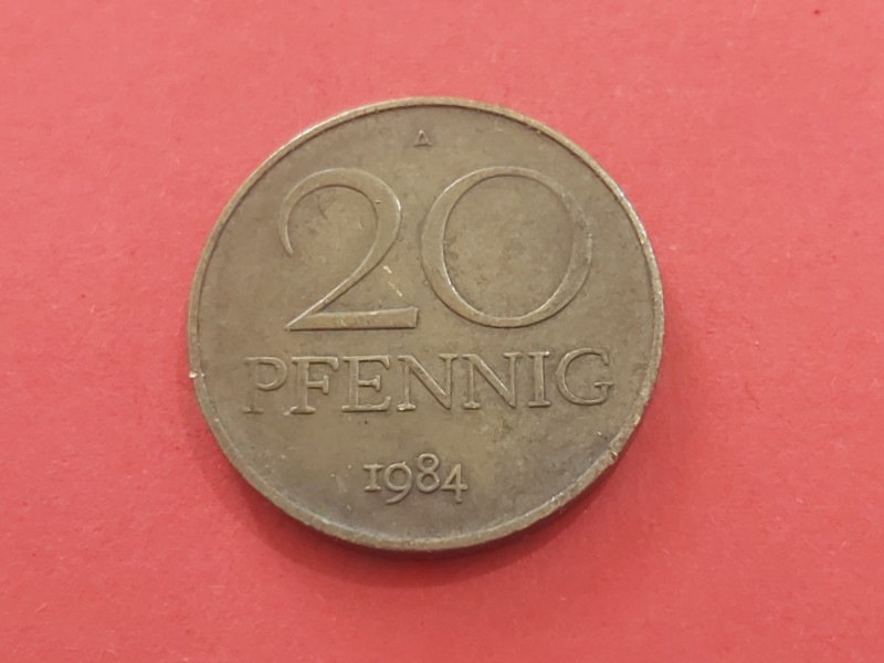 DDR - 20 pfennig 1984 god