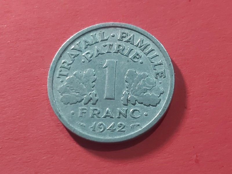 Francuska - 1 franc 1942 god