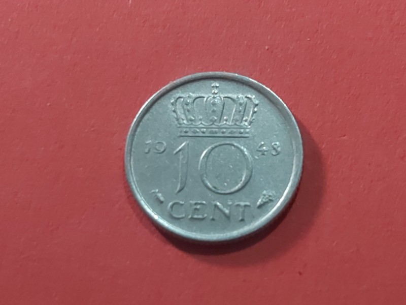 Holandija - 10 cent 1948 god