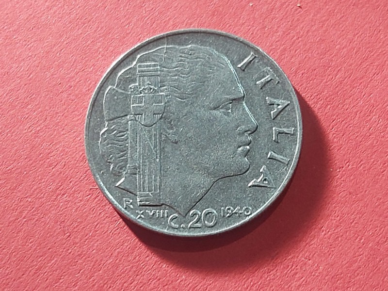 Italija - 20 cent 1940 god