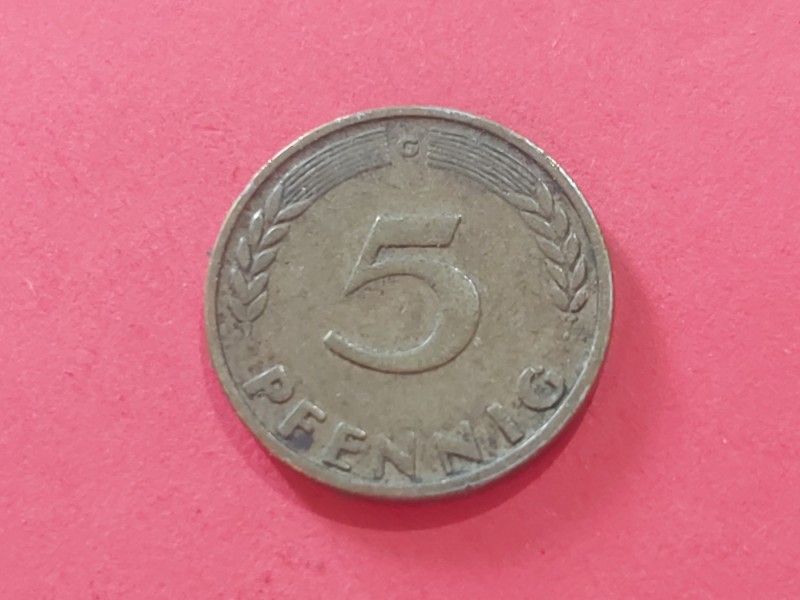 Nemačka - 5 pfennig 1949 god G