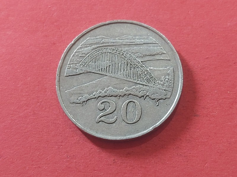 Zimbabwe - 20 cent 1987 god