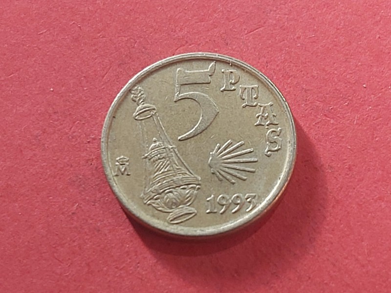 Španija - 5 pesetas 1993 god Jacobeo