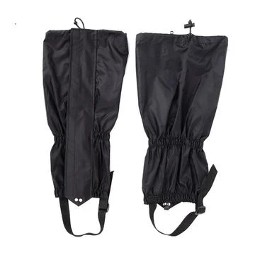 WATERPROOF GAITERS FOR HIKING, CAMPING & SKIING - BLACK