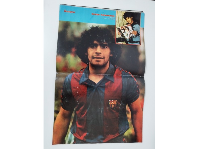 Maradona 1982 Poster / časopis Tempo