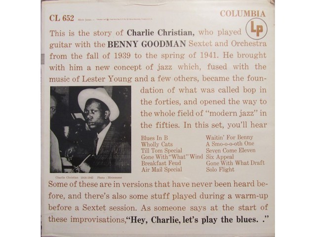 Charlie Christian - With The Benny Goodman Sextet