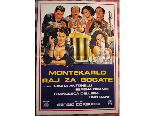 plakat MONTEKARLO RAJ ZA BOGATE (Laura Antonelli)