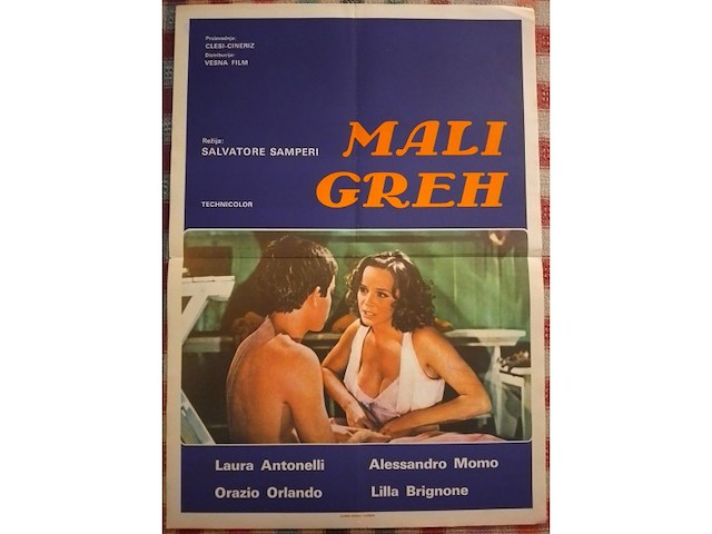 plakat MALI GREH (Laura Antonelli)