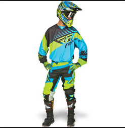 *NOVO KOMPLET FLY RACING KINETIC BLOCKS CYAN NEON