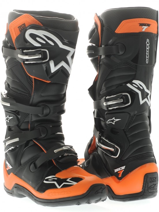 ČIZME ALPINESTARS TECH 7 CRNO NARANDŽASTE
