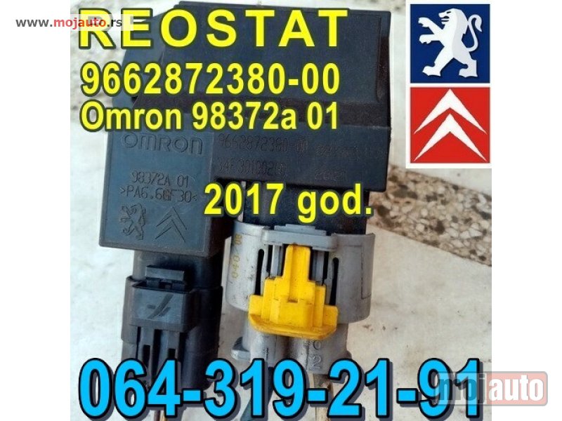 REOSTAT 96 628 723 80-00 Pežo Citroen Peugeot Omron 98372a 01