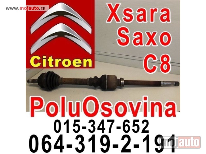 PoluOsovina Citroen Xsara Saxo C8 C5 C4 C3 Picasso C2