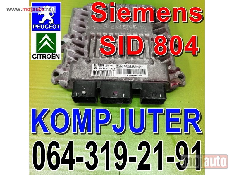 KOMPJUTER Siemens SID 804 Pežo Citroen 5WS40110E-T Peugeot