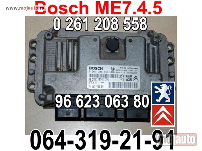 KOMPJUTER ME7.4.5 Bosch 0261208558 Pežo Peugeot 9662306380 Citroen