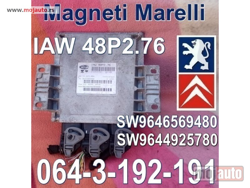 KOMPJUTER Marelli IAW 48P2.76 Pežo 206 Peugeot SW9646569480 i SW9644925780