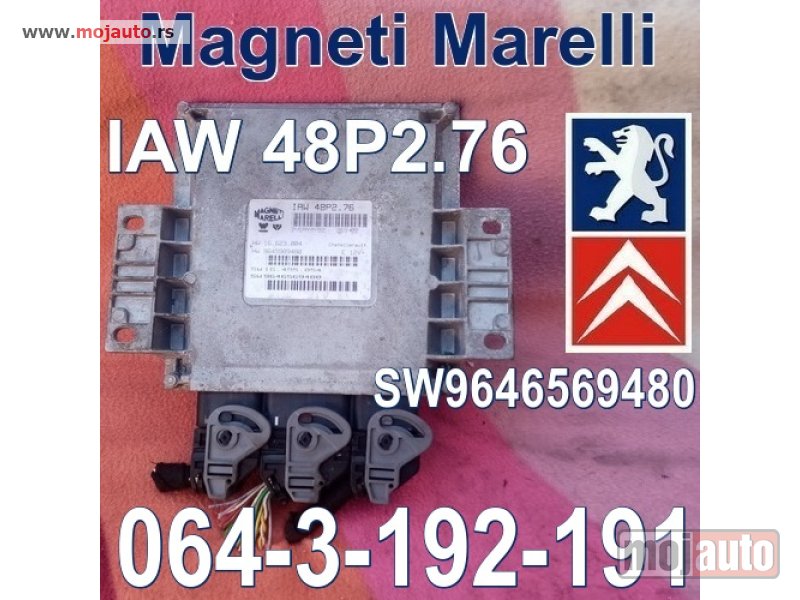 KOMPJUTER Magneti Marelli IAW 48P2.76 Pežo 206 Peugeot SW9646569480