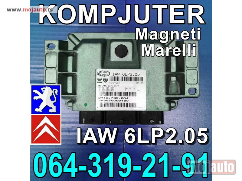 KOMPJUTER Magneti Marelli IAW 6LP2.05 Pežo Citroen Peugeot