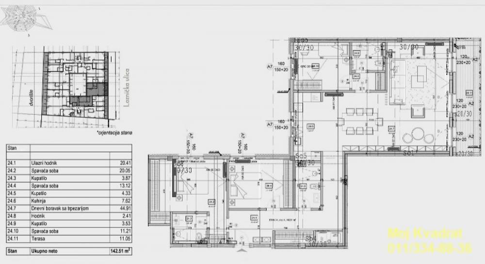 Četvorosoban stan na prodaju, 143m2, 715.000€