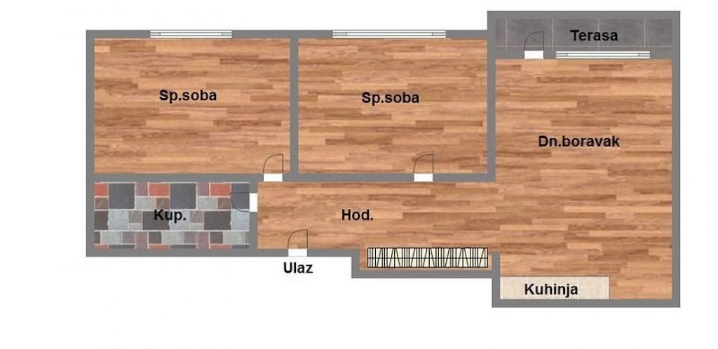 S pdv-om-trosoban -Podbara