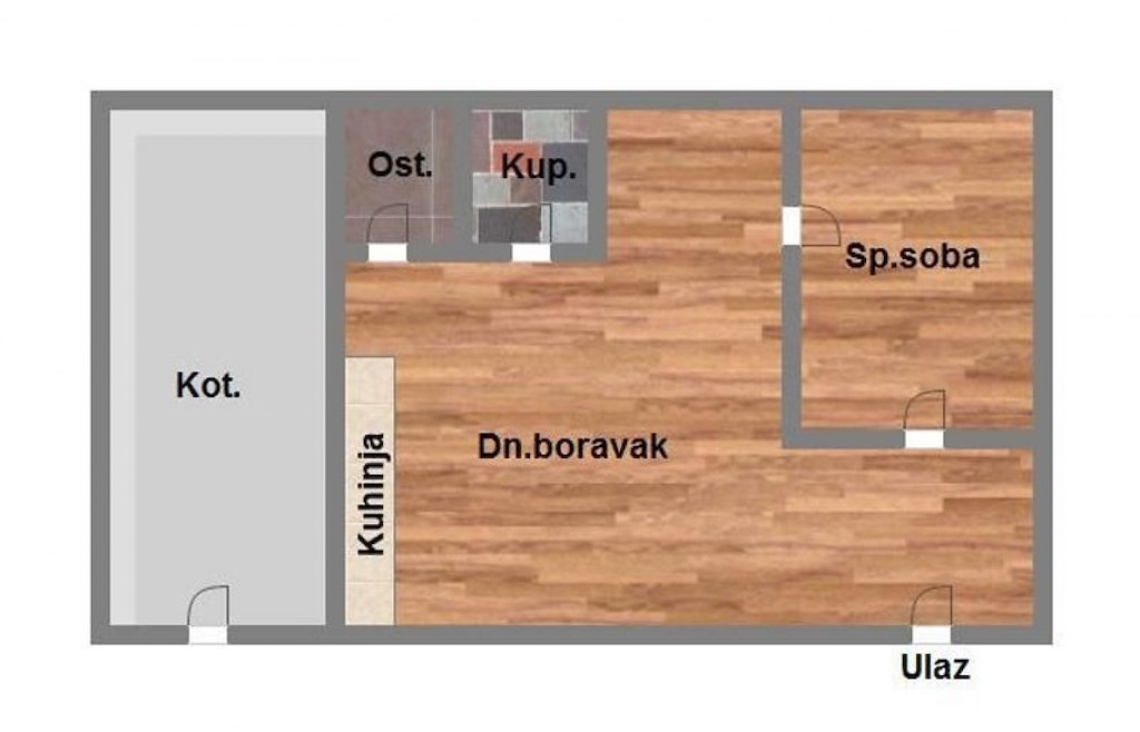 - Komforan dvosoban stan 110m2 - U dvorištu zgrade - KLISA -