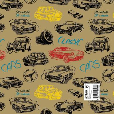 Ukrasni papir - Classic cars, tabak