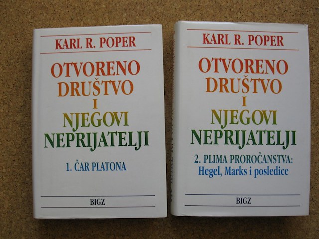 OTVORENO DRUŠTVO I NJEGOVI NEPRIJATELJI  1 i 2, Poper