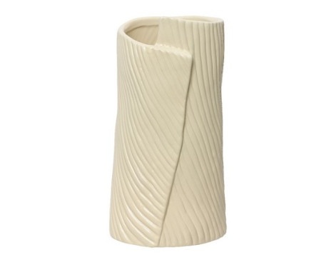 Dekordom vaza stoneware round 20cm 644844 - beige - kmg ( 041182 )