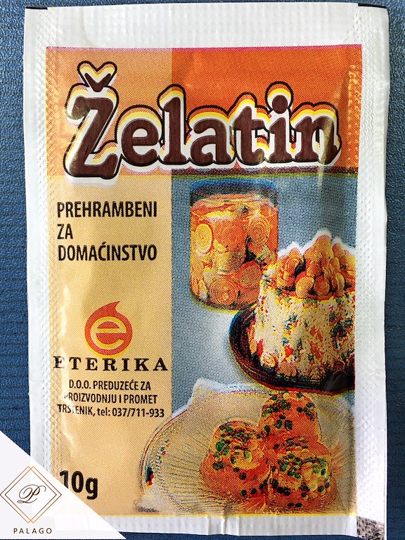 Želatin 10g. Eter.