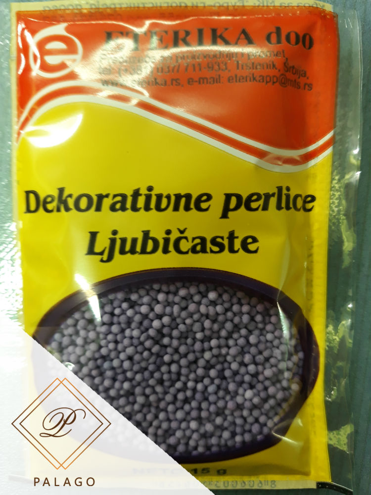 Dekorativne perlice ljubičaste 15g.