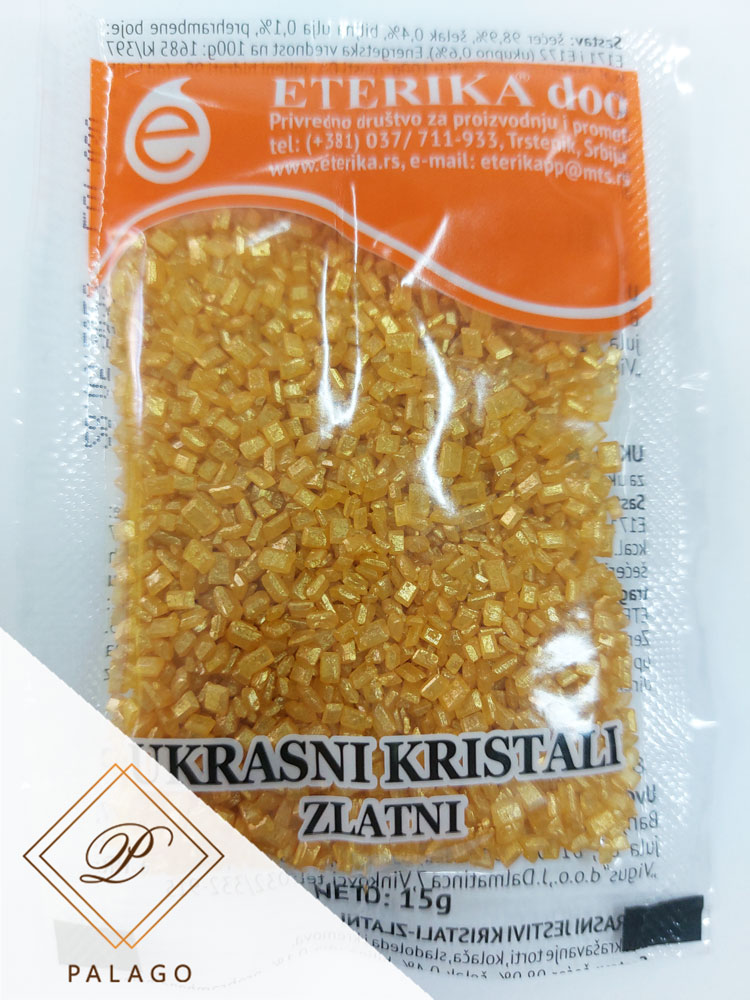 Ukrasni zlatni kristali 15gr.