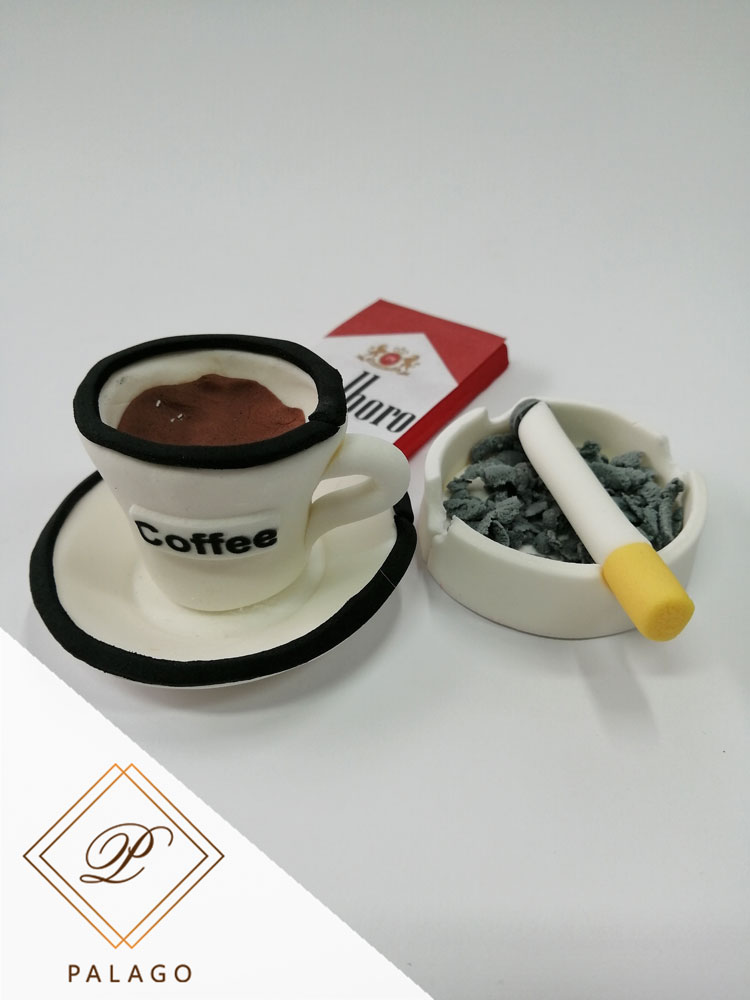 Kafa i cigareta – ukrasne figure