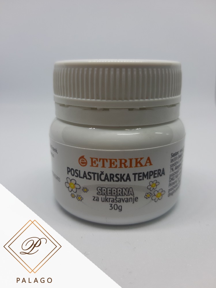 Tempera boja srebrna 30gr