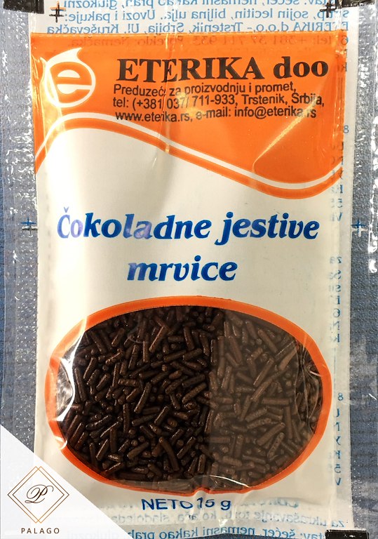 Čokoladne jestive mrvice 15g.