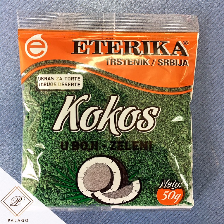 KOKOS U BOJI ZELENI 50g