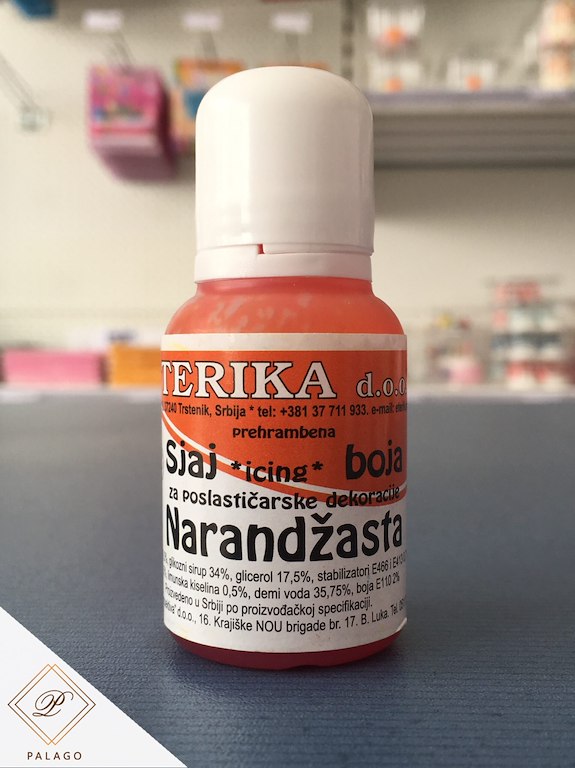 Sjaj boja narandžasta 0,25ml.