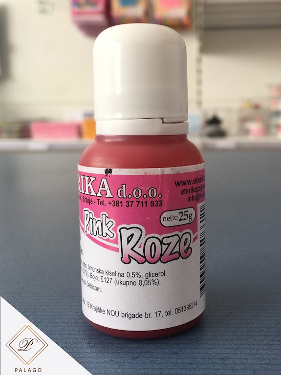 Sjaj boja pink roze 0,25ml. Et