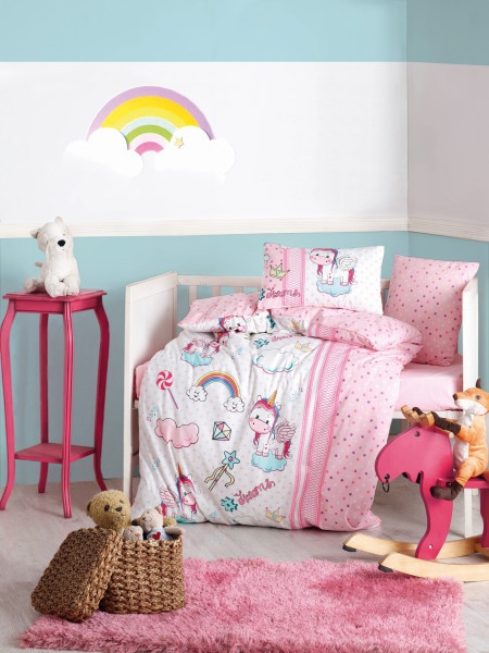 Dekordom posteljina cb baby line - unicorn ( 019015 )