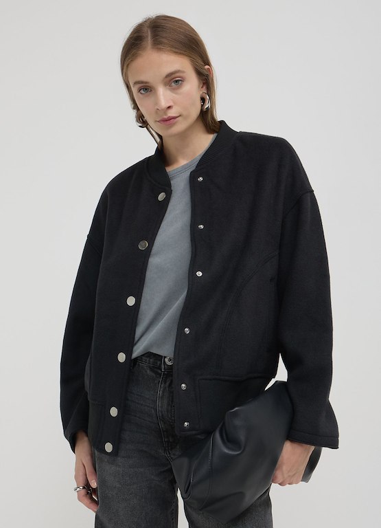 Cloth bomber jacket Ultrablack