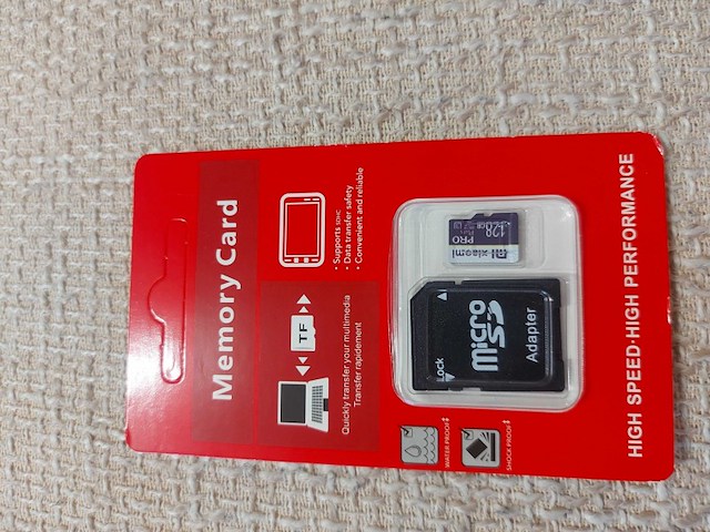 Xiaomi 128GB Micro SD + Adapter - NOVO