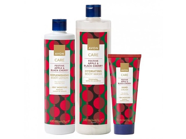 Festive Apple praznični hidrirajući TRIO by Avon